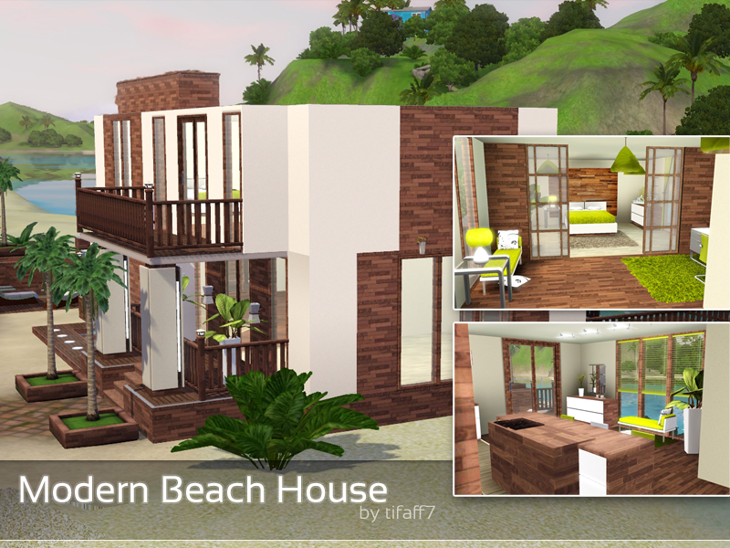 Sims 3 Modern Beach House