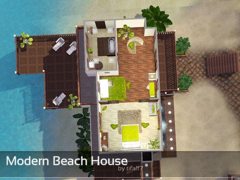 The Sims Resource | Modern Beach House