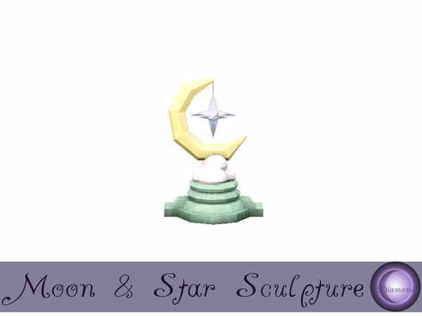 The Sims Resource | Artamishia's Moon and Star Sculpture