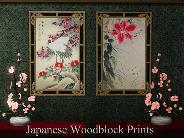 The Sims Resource | Large Japanese Print