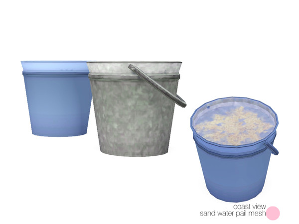 The Sims Resource | Coast Sand Water Pail Mesh