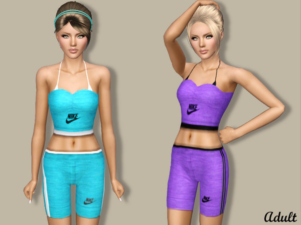 The Sims Resource | Sporty Chick Outfit [YA]