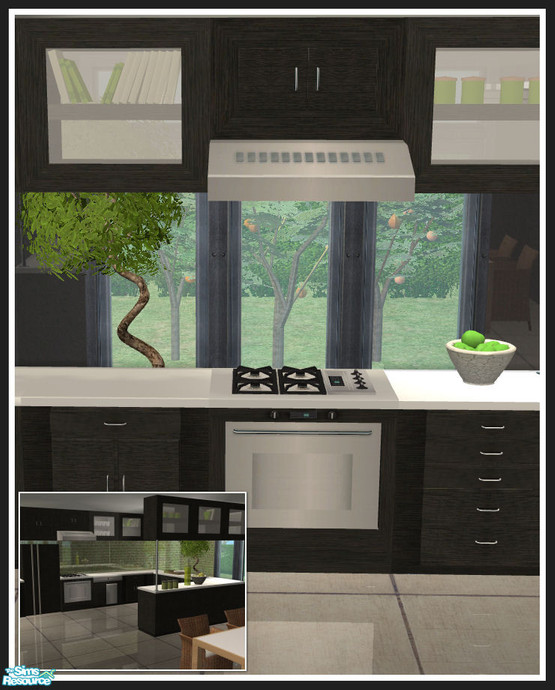 The Sims Resource | Colorado kitchen - black - cooker