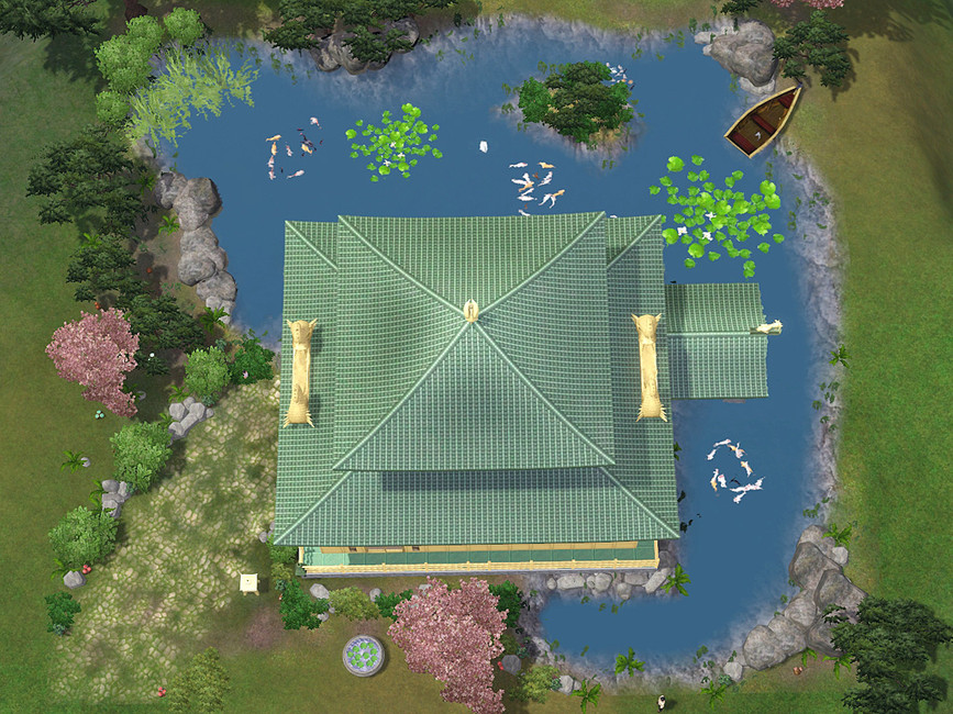 The Sims Resource - Golden Temple of Shang Sim La
