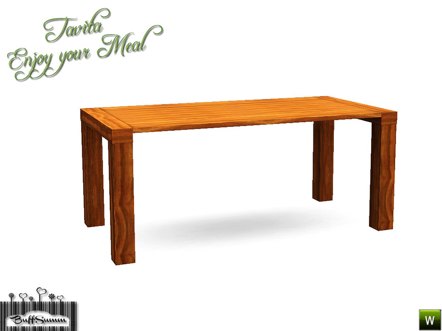 The Sims Resource - Tavita Diningtable 'Authentico'