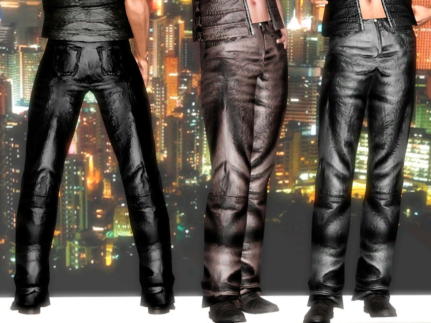 The Sims Resource - Leather pants for males