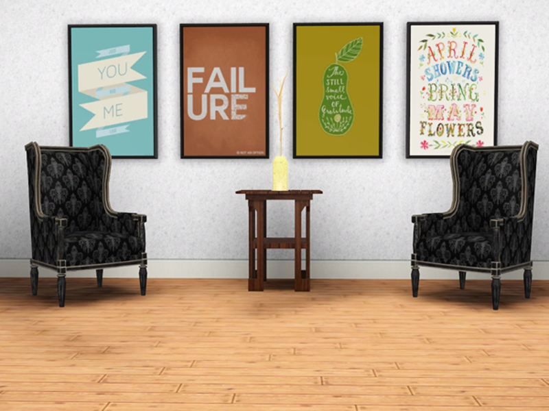 The Sims Resource | Typography Posters