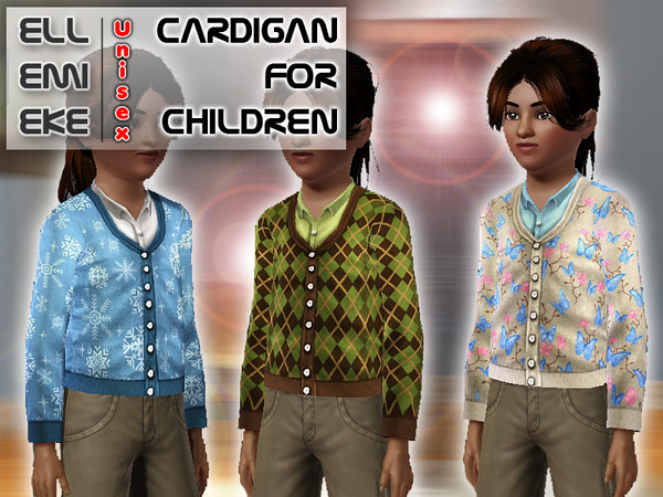 The Sims Resource | Unisex Cardigan for Children