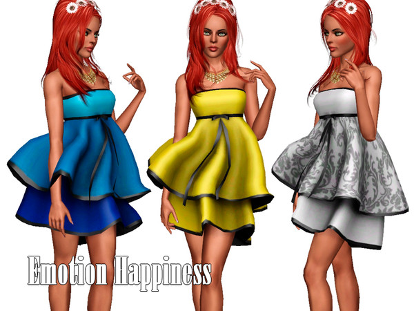 The Sims Resource | Happiness - Emotion Dress