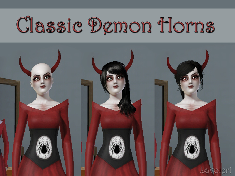 The Sims Resource | Classic Demon Horns