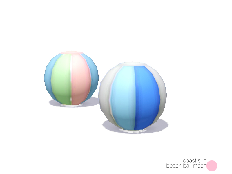 The Sims Resource | Coast Beach Ball Mesh