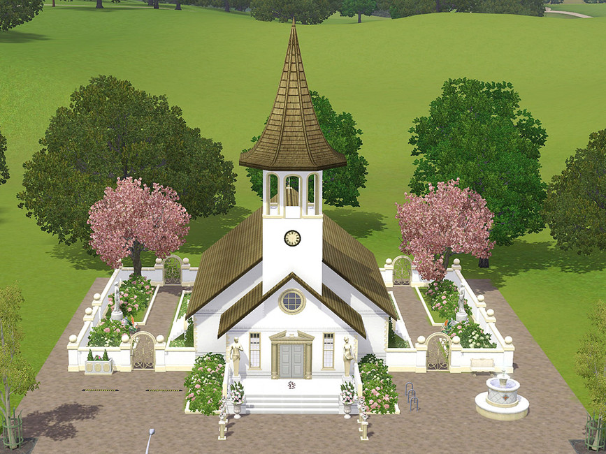 The Sims Resource - Romantic Wedding Church