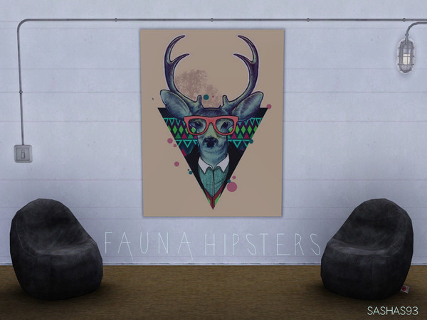 The Sims Resource | Poster with a Deer.