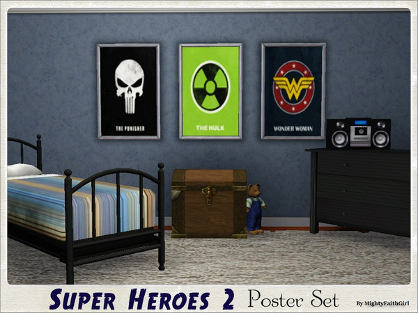 The Sims Resource | Super Heroes 2 Poster Set