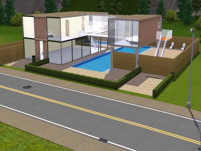The Sims Resource | unique living house