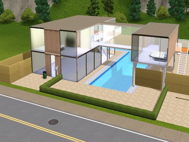 The Sims Resource | unique living house