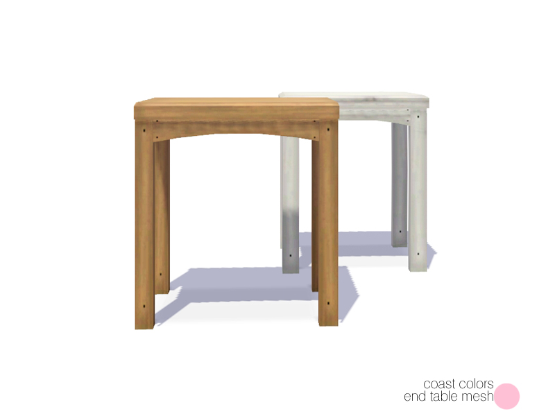 The Sims Resource | Coast Colors End Table Mesh