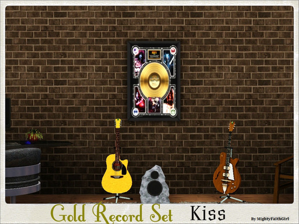 The Sims Resource | Gold Record Set - Kiss
