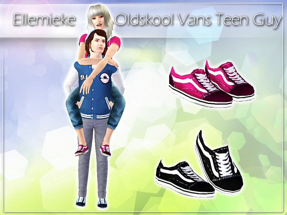 The Sims Resource | Oldskool Vans for Teen Guys