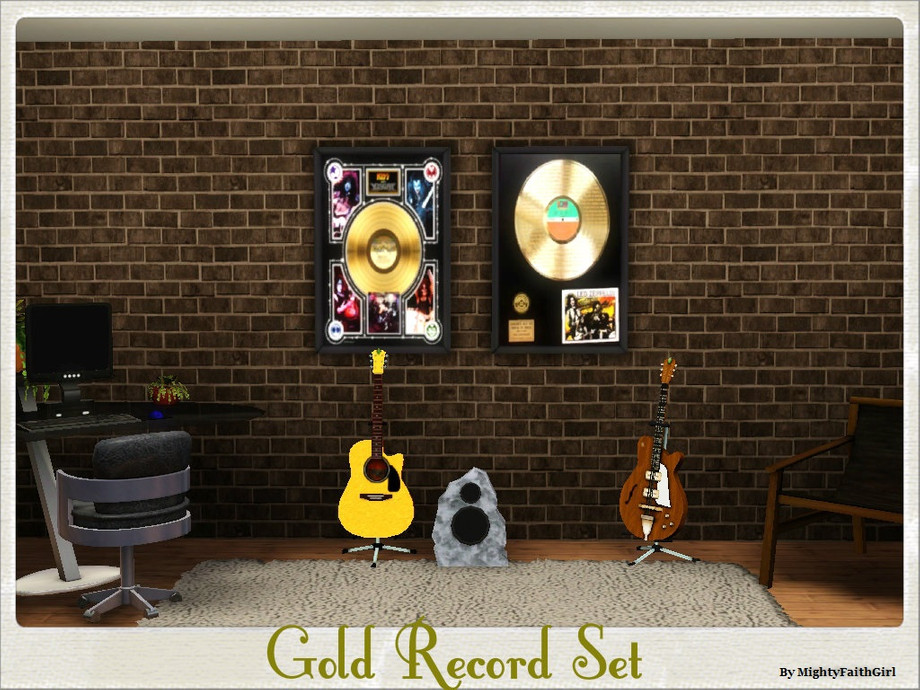 The Sims Resource | Gold Record Set