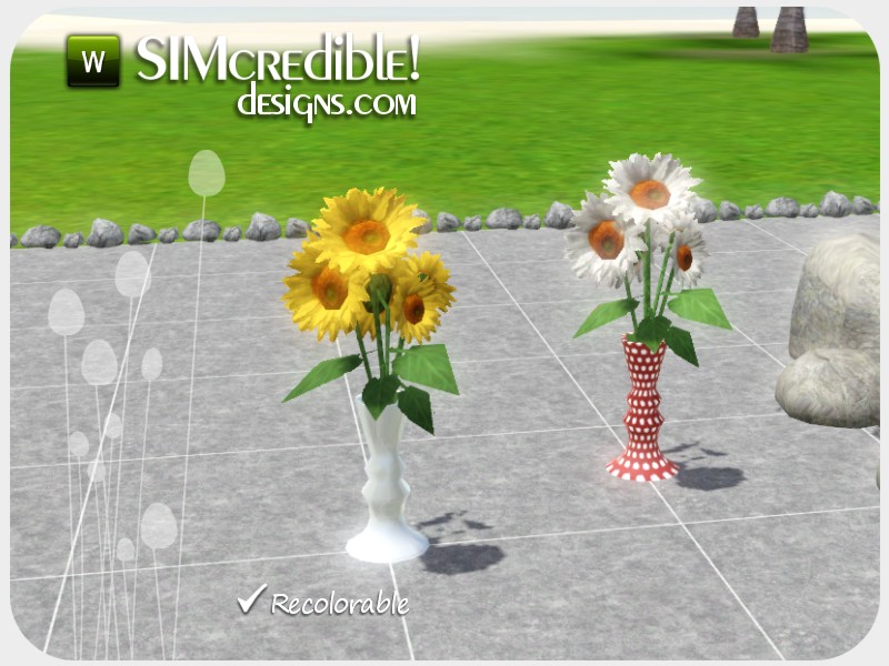 The Sims Resource | Flora Flowers - Sunflowers