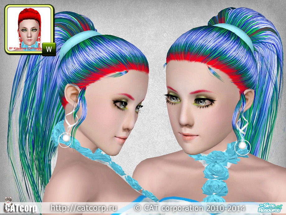 The Sims Resource | FA hair 003 by CATcorp