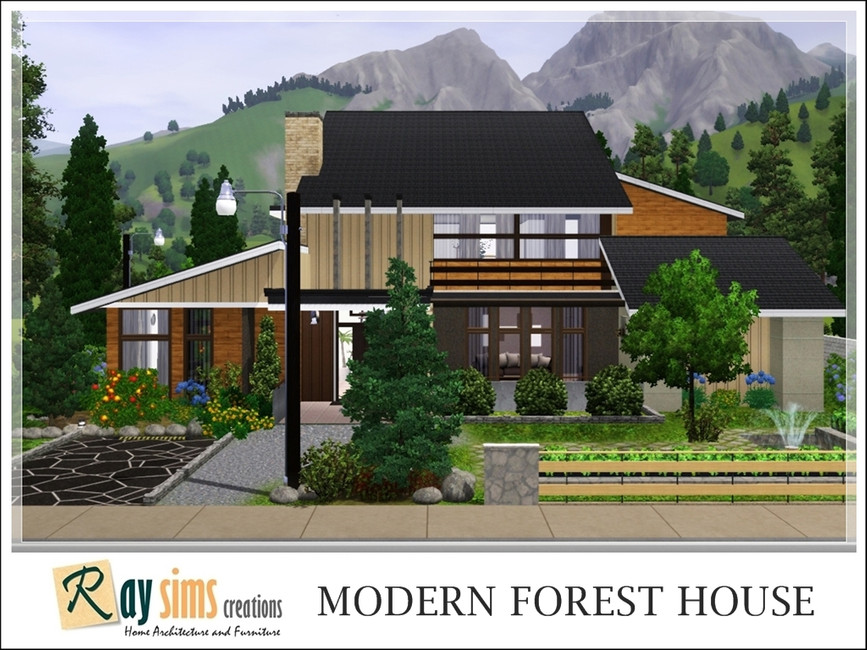 The Sims Resource - Modern Forest House