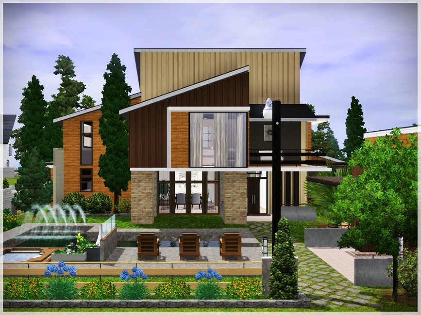The Sims Resource - Modern Forest House
