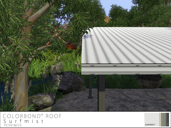 The Sims Resource | Colorbond Roof - Surfmist