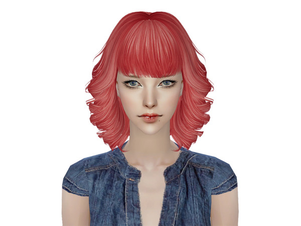 The Sims Resource | Skysims Hair 213 Red