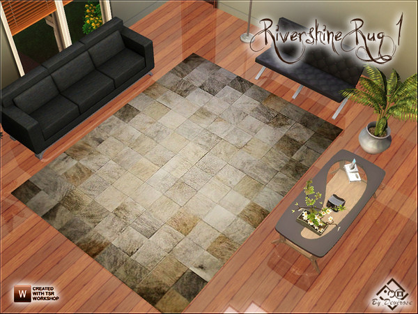 The Sims Resource | Rivershine Rug 1