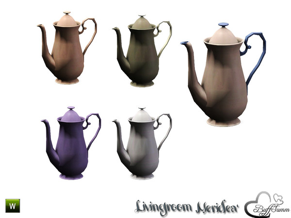 The Sims Resource - Livingroom 'Meridea' Teapot