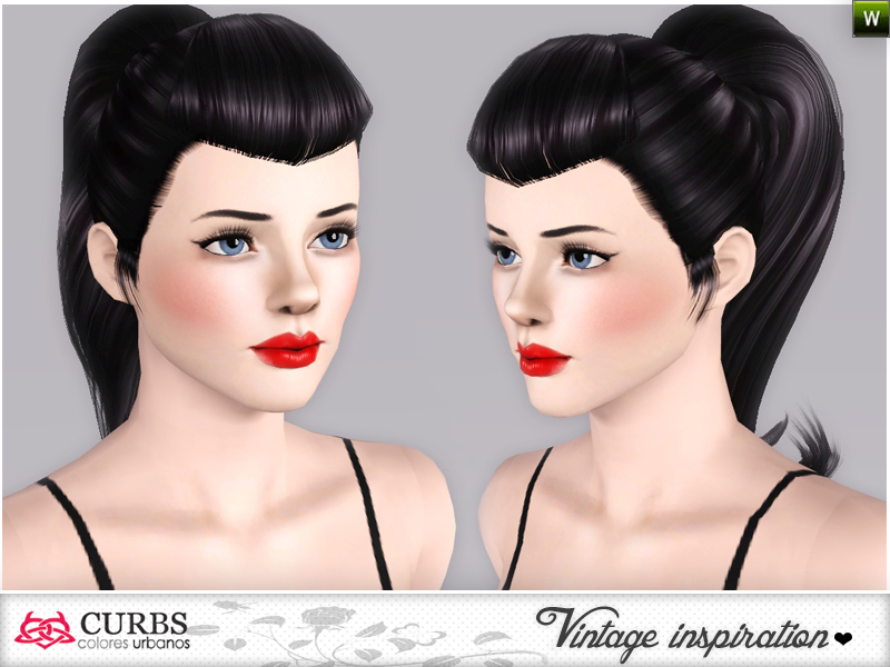 The Sims Resource | curbs vintage hairstyles08