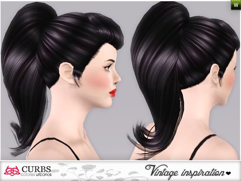 The Sims Resource | curbs vintage hairstyles08