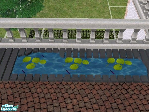 The Sims Resource | Purple Fish Fountain Deco - 10
