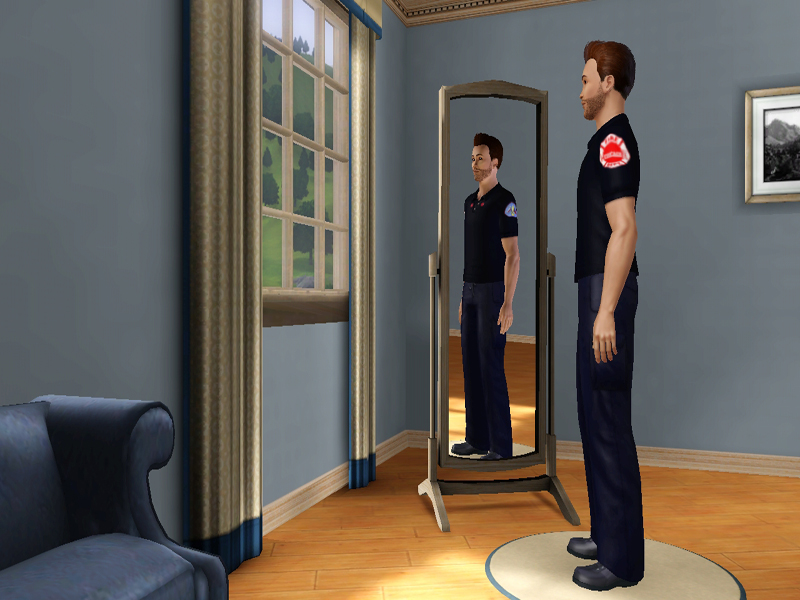 The Sims Resource | Chicago Fire Blue Lieutenant Polo