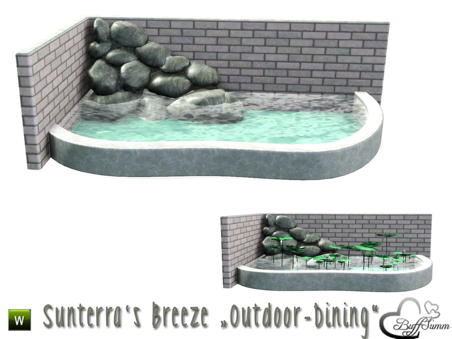 The Sims Resource | 'Sunterra's Breeze' Outdoor Pond