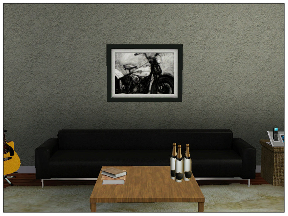 The Sims Resource | Vintage Motorcycles Set