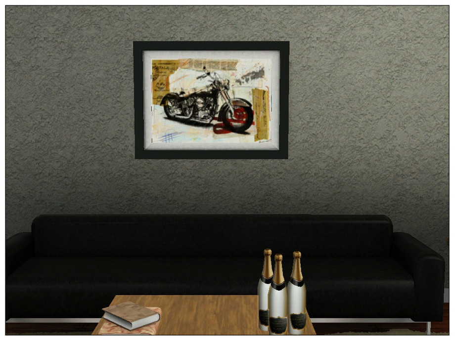 The Sims Resource | Vintage Motorcycles Set