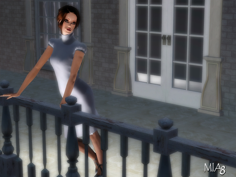 The Sims Resource | 4 Poses on the balcony by Mia8