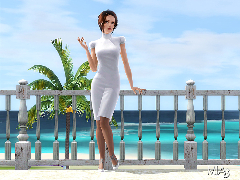 The Sims Resource | 4 Poses on the balcony by Mia8