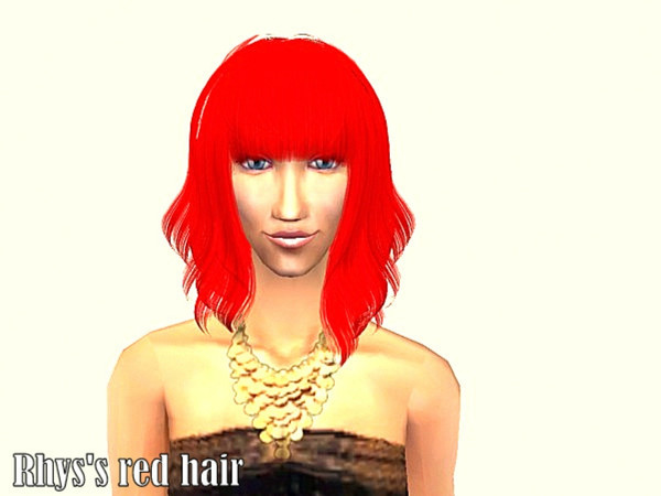 The Sims Resource | Hair Re 004 - Rhy\'s hair set-10 colors -red