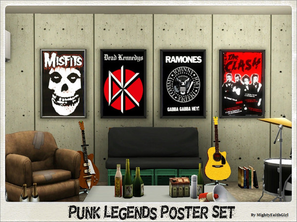 The Sims Resource | Punk Legends Set