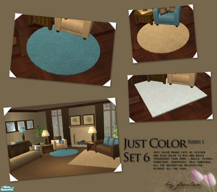 The Sims Resource - Just Color Series One - Rugs