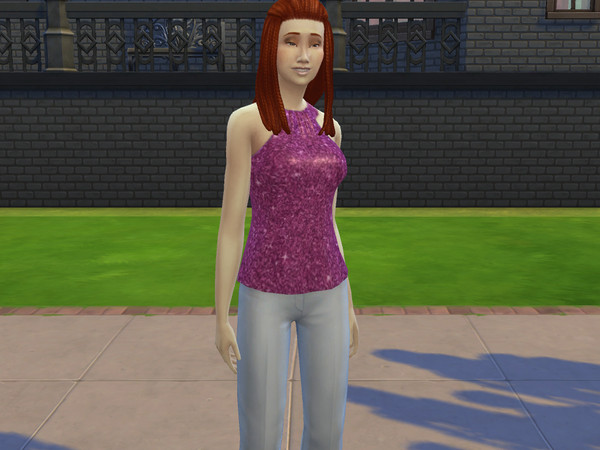 The Sims Resource - Glitter Formal Top - Pink [FYA]