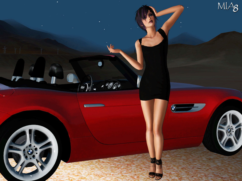 6 Poses with car by Mia8