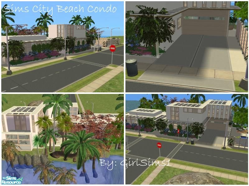 The Sims Resource | Sims City Beach Condo
