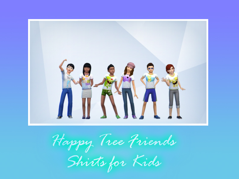 The Sims Resource | Happy Tree Friends Shirts for Kids