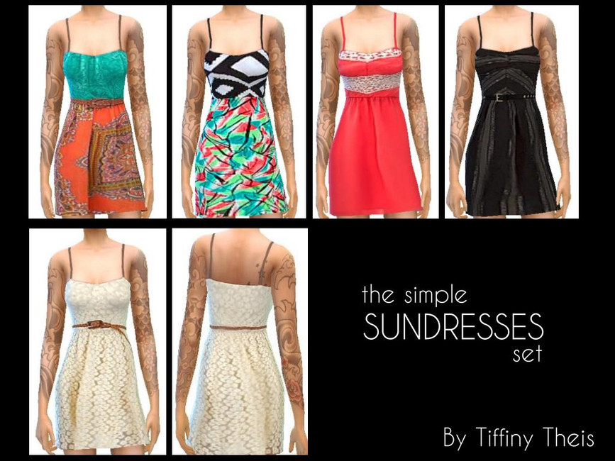 The Sims Resource - Simple Sundresses