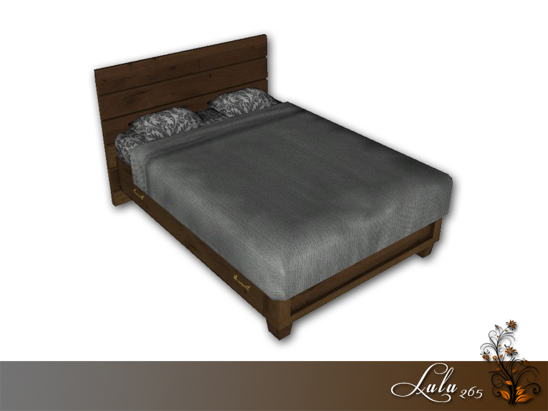 The Sims Resource | Industrial Bedroom Bed